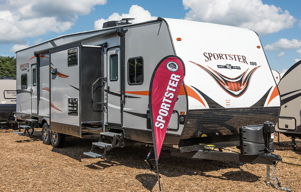 2017 Sportster 100 342THR13 Lightweight Travel Trailer Toy Hauler | KZ RV