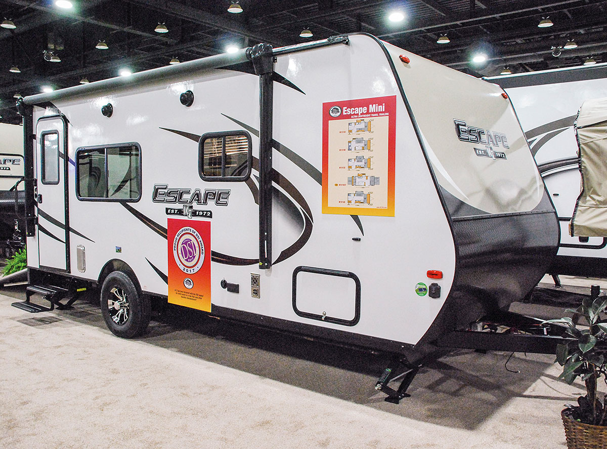 Escape E180TH Ultra Lightweight Travel Trailer Toy Hauler | KZ RV