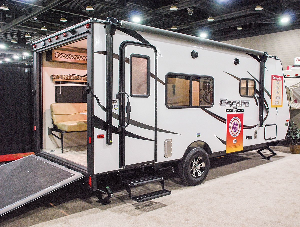 2018 Escape E180TH Ultra Lightweight Travel Trailer Toy Hauler | KZ RV
